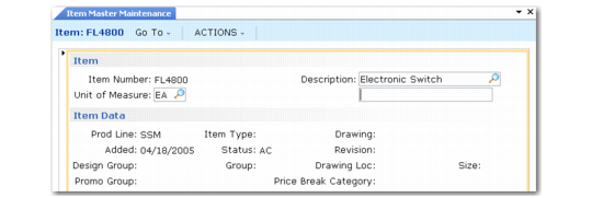 Defining Item Data