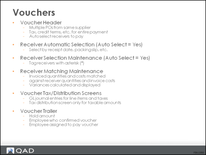 Accounts Payable Vouchers